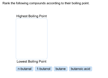 Solved Rank the following compounds according to their | Chegg.com