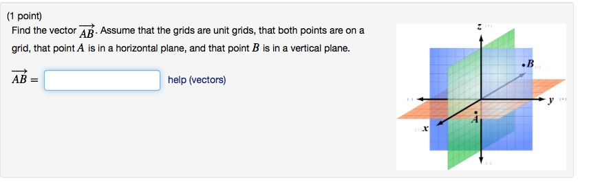 Solved Find the vector AB vector. Assume that the grids are | Chegg.com