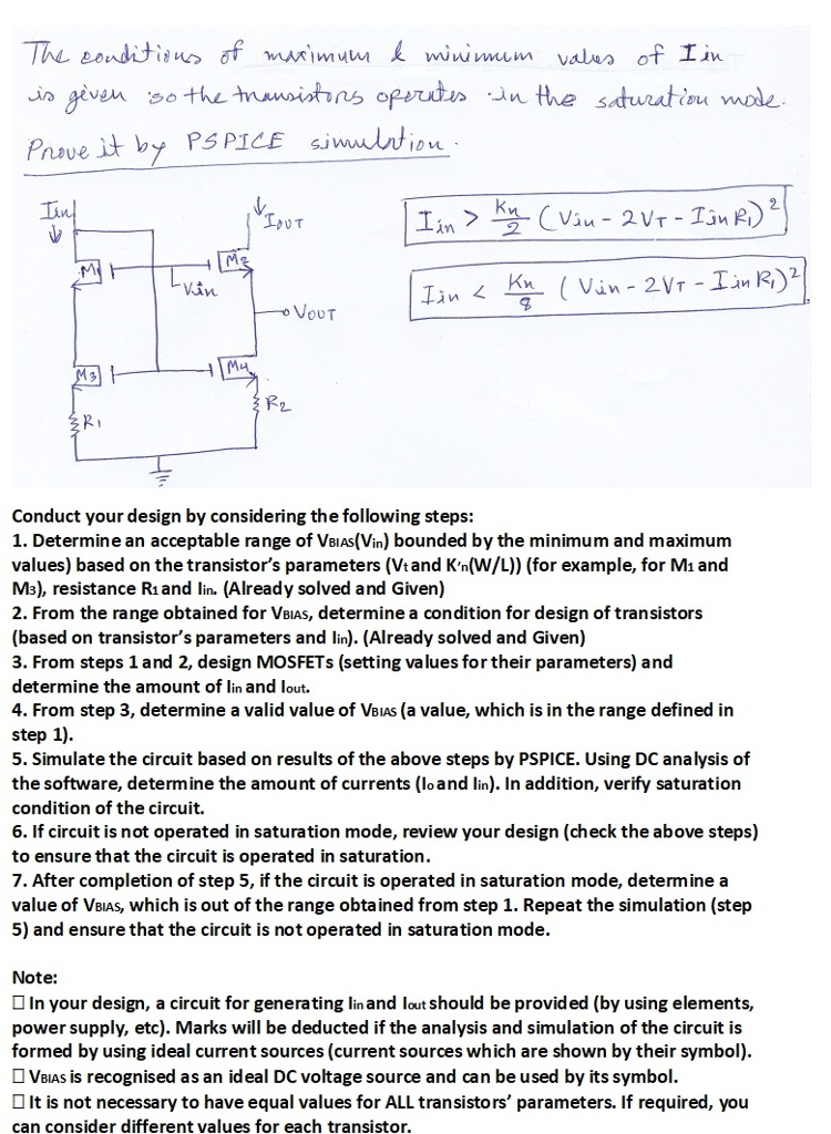 coL 2. Vin 2 OUT 2i Conduct your design by | Chegg.com
