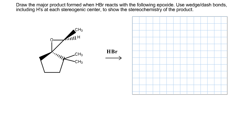 Solved Draw the major product formed when HBr reacts with | Chegg.com