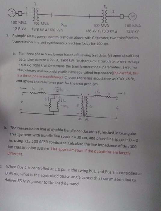 Solved 100 MVA 100 MVA )k 100 MVA 100 MVA 13.8 kV 13.8 kV | Chegg.com