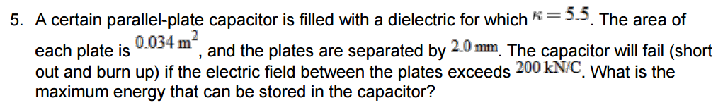 Solved: A Certain Parallel-plate Capacitor Is Filled With ... | Chegg.com