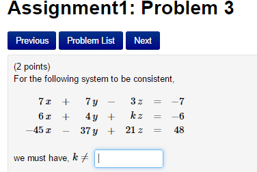 Solved: For The Following System To Be Consistent. 7 X + 7... | Chegg.com