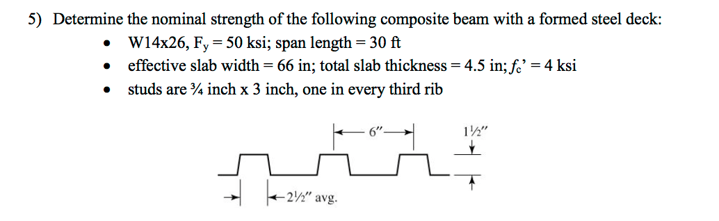 Determine the nominal strength of the following | Chegg.com