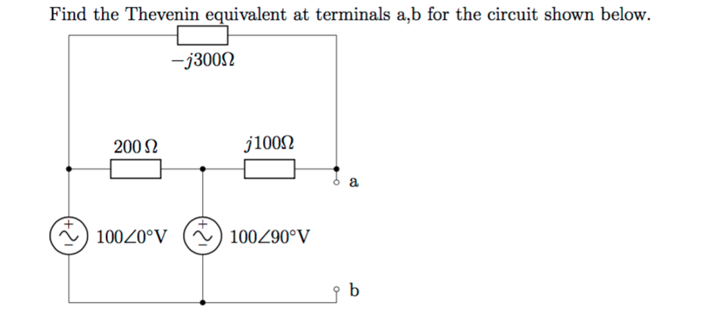 Solved Find the Thevenin equivalent at terminals a, b for | Chegg.com