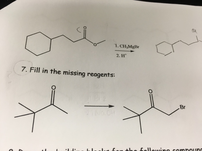 Solved Fill in the missing reagents: | Chegg.com Solved Fill in the missing reagents: | Chegg.com