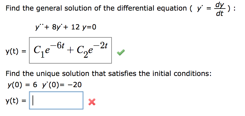 Solved Find the unique solution that satisfies the equation. | Chegg.com