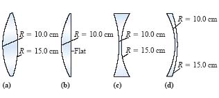 Solved for each thin lens shown in the figure. calculate the | Chegg.com