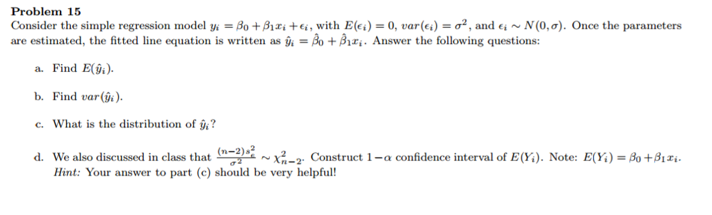 Solved Consider the simple regression model y_i = beta_0 + | Chegg.com