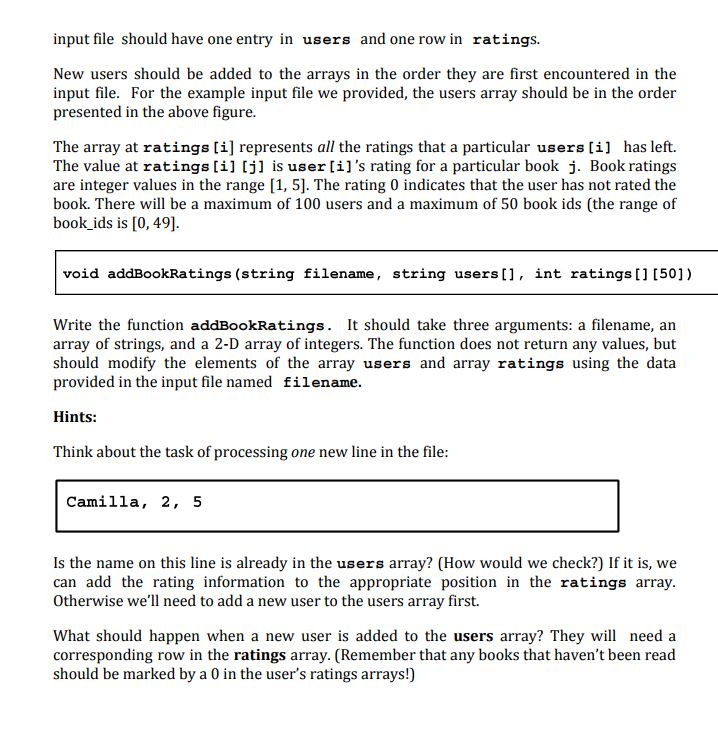 Solved Part 1 Read A File Line By Line In This Part You