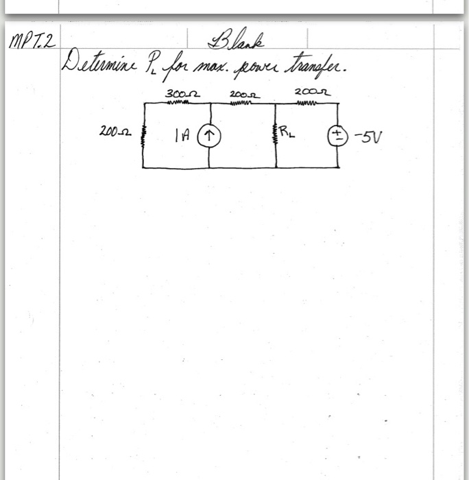 Solved Determine P_L for max. power transfer. | Chegg.com
