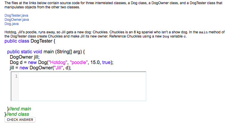 Solved The files at the links below contain source code for | Chegg.com