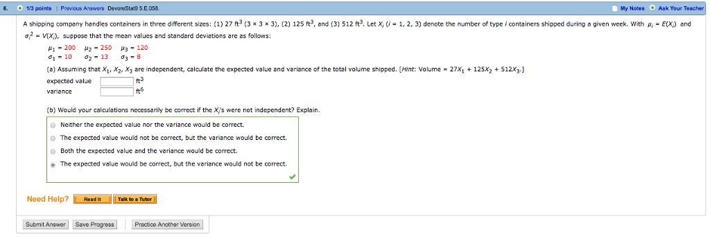 Solved A shipping company handles containers in three | Chegg.com
