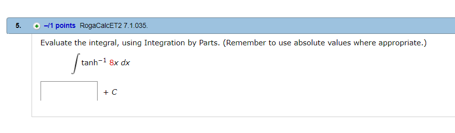 Solved Evaluate the integral, using Integration by Parts. | Chegg.com