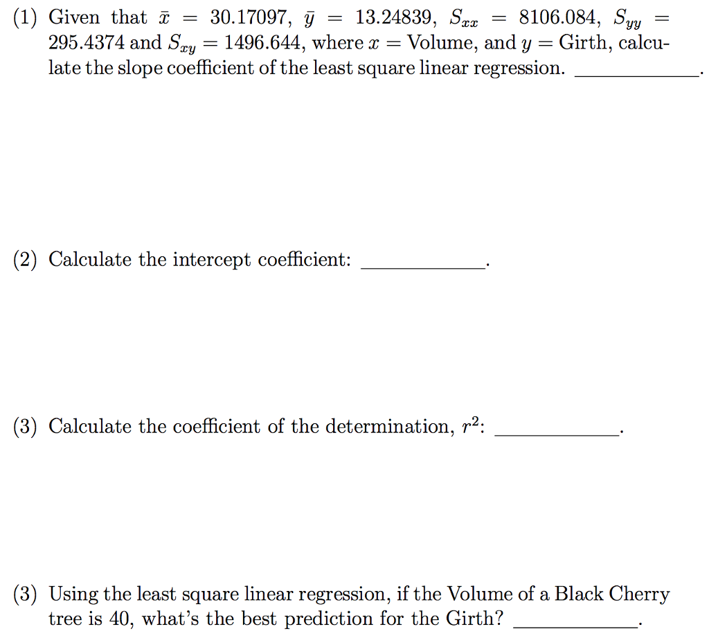 Solved Problem 5. Consider the scatter plot of the Volume | Chegg.com