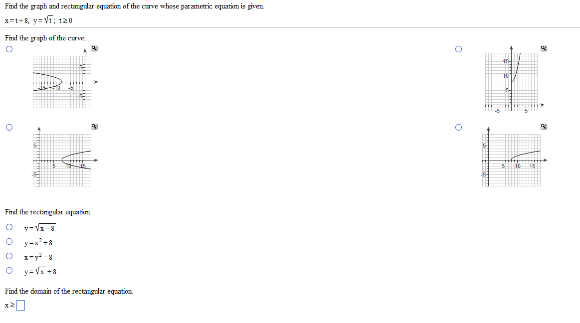 Solved Find the graph and rectangular equation of the curve | Chegg.com