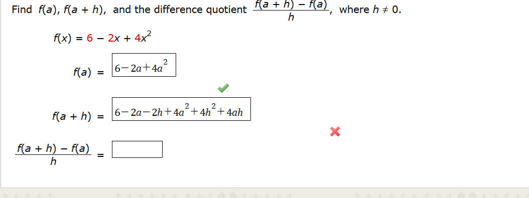 Difference Quotient Calculator