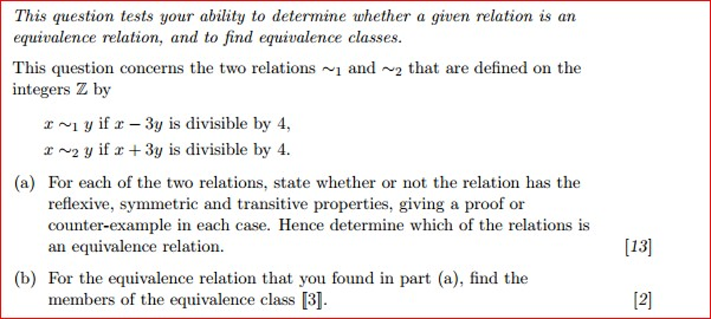 Solved This question tests your ability to determine whether | Chegg.com