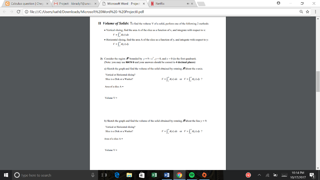 Solved e Calculus question! Chec × \M Project korady7@uncc-D | Chegg.com