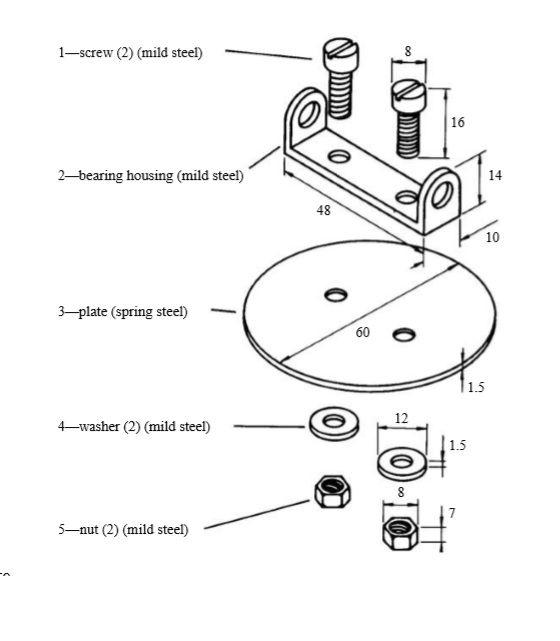 [SOLVED] Figure 3.59 shows an exploded view of a diaphragm assembly ...