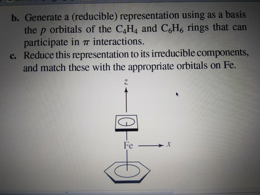 Solved B Generate A Reducible Representation Using As A