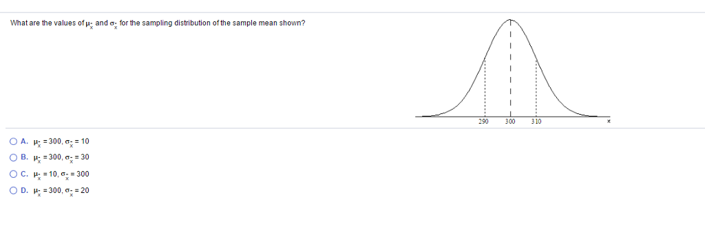 Solved What are the values of mu-_x and sigma-_x for the | Chegg.com