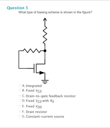 Solved What type of biasing scheme is shown in the figure? | Chegg.com