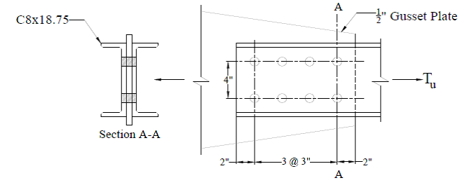 Solved A colleague has designed and detailed this connection | Chegg.com