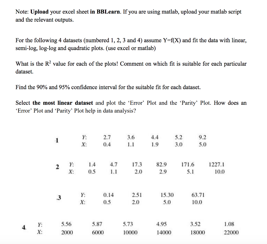 Solved Note: Upload your excel sheet in BBLearn. If you are | Chegg.com
