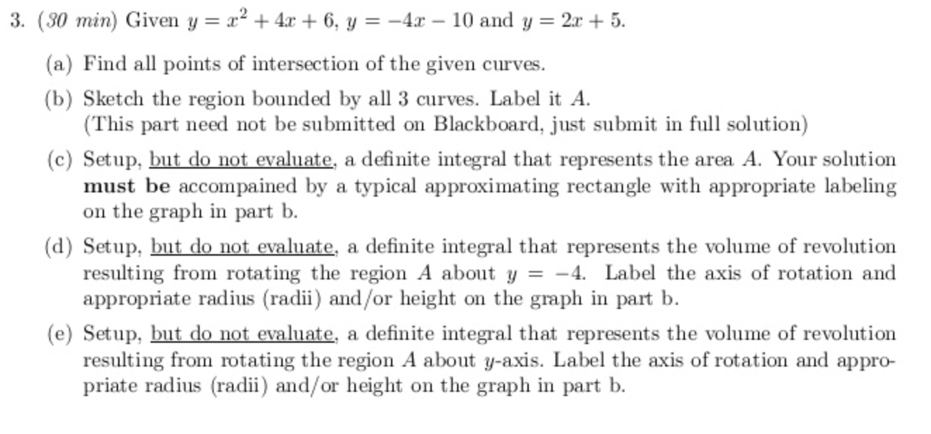 Solved Find points of intersection, region bounded, volume | Chegg.com Solved Find points of intersection, region bounded, volume | Chegg.com