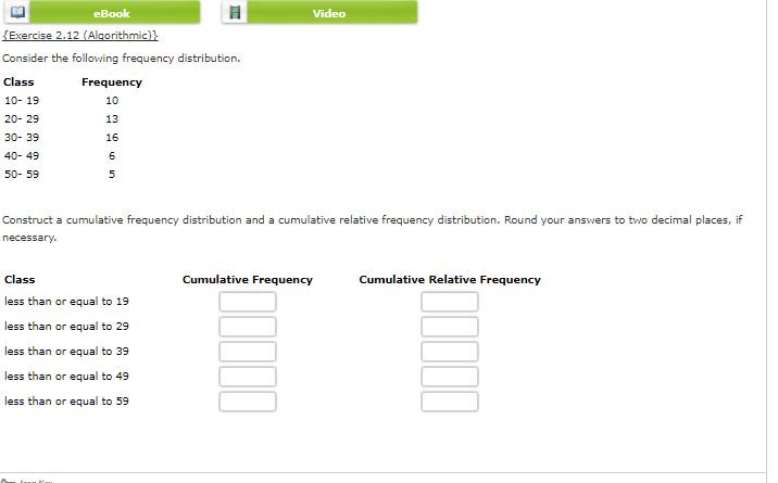 Solved Consider The Following Frequency Distribution Chegg solved-consider-the-following-frequency-distribution-chegg