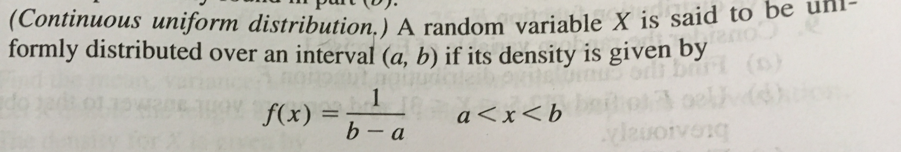 Solved A random variable X is said to be uniformly | Chegg.com