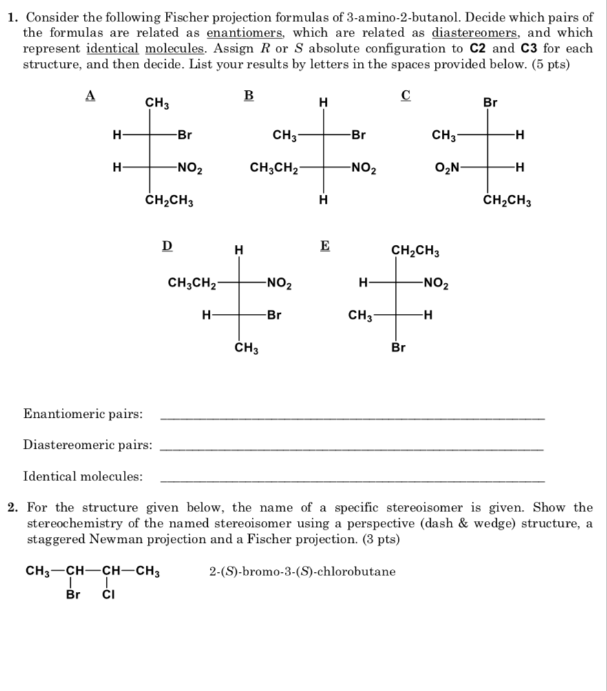 Solved the formulas are related as enantiomers, which are | Chegg.com