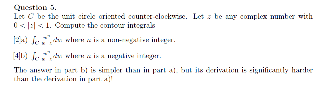 Let C be the unit circle oriented counter-clockwise. | Chegg.com