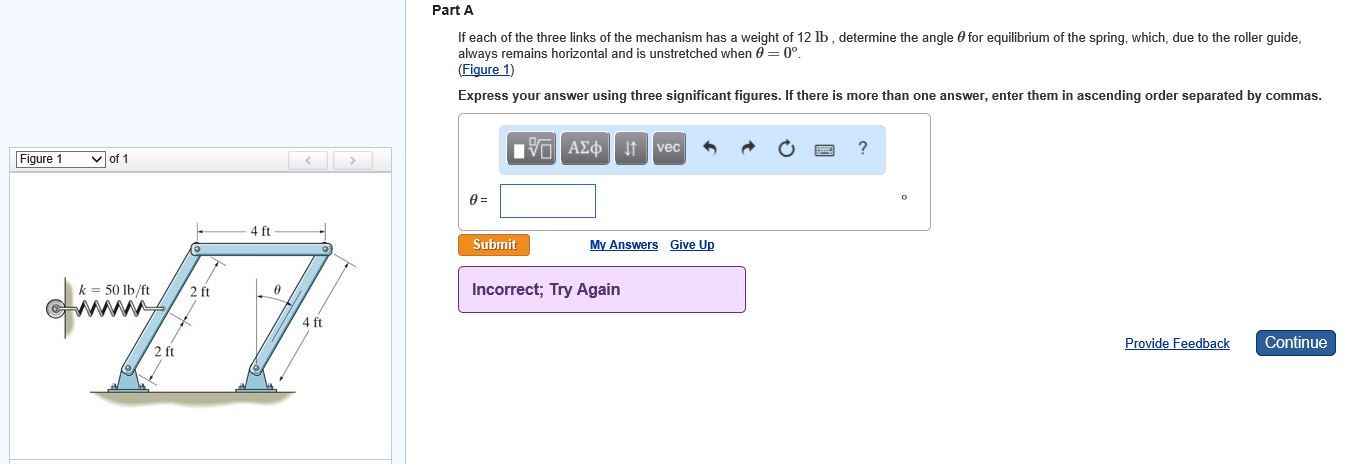 Solved If each of the three links of the mechanism has a | Chegg.com