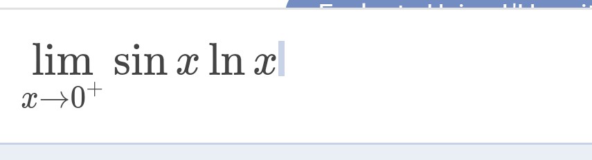 Solved lim sin a In r | Chegg.com