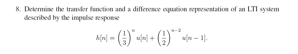 Solved Determine the transfer function and a difference | Chegg.com