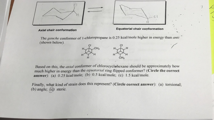 Solved How can you tell that the axial conformer of | Chegg.com