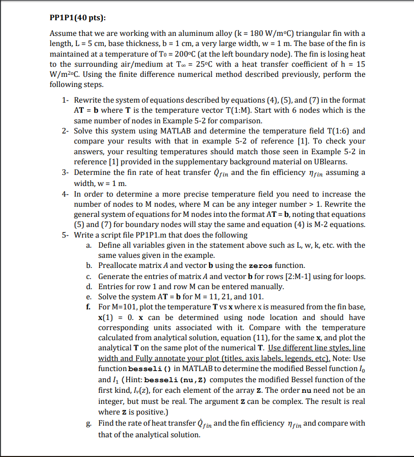 Solved PP1P1(40 pts) Assume that we are working with an | Chegg.com