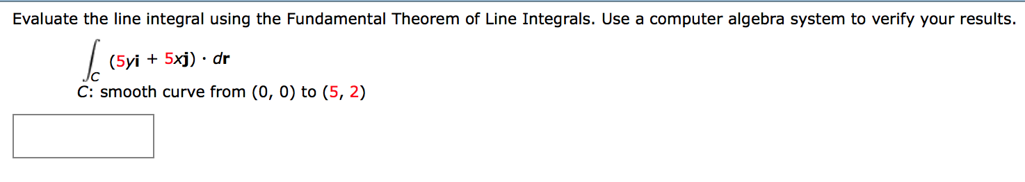 Solved Evaluate the line integral using the Fundamental | Chegg.com Solved Evaluate the line integral using the Fundamental | Chegg.com