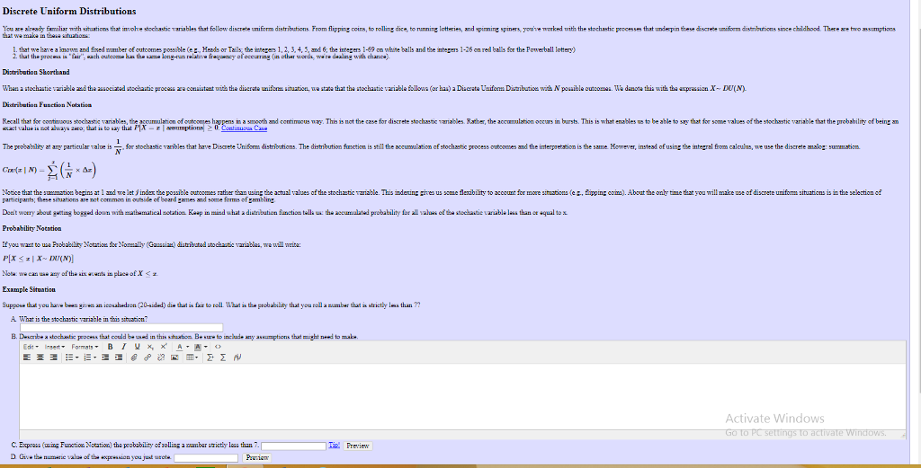 Discrete Uniform Distributions that wa maka in thaa | Chegg.com