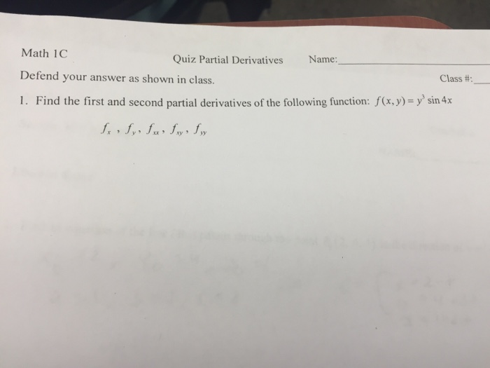Solved Defend your answer as shown in class. Find the first | Chegg.com