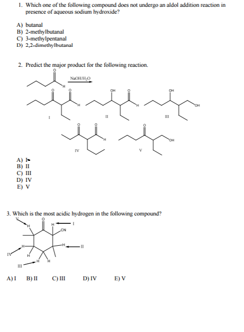 Solved Which one of the following compound does not undergo | Chegg.com