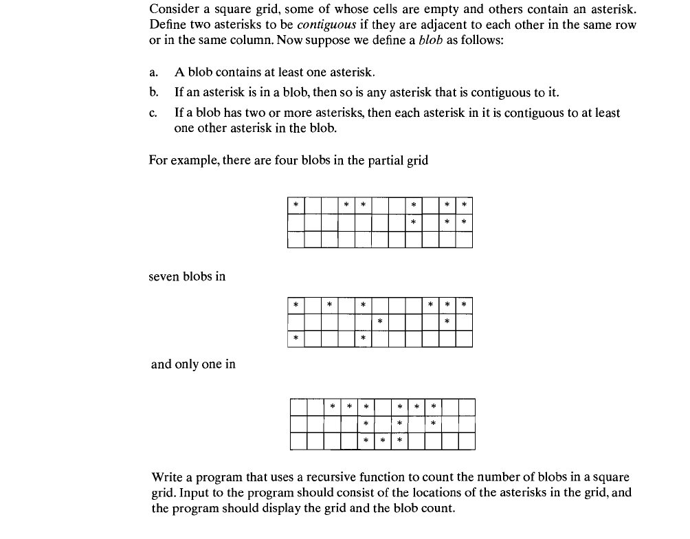 Solved Consider A Square Grid Some Of Whose Cells Are Empty 8391