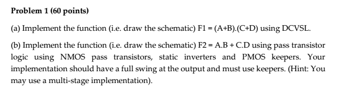 Problem 1(60 points) (a) Implement the function (i.e. | Chegg.com