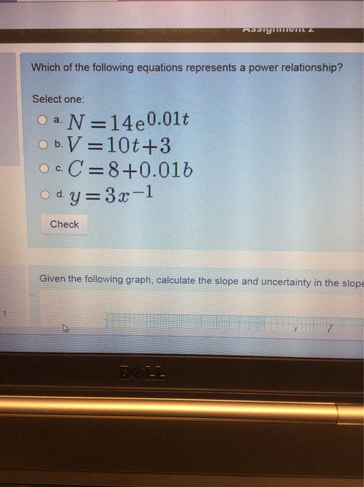 Solved Which of the following equations represents a power | Chegg.com