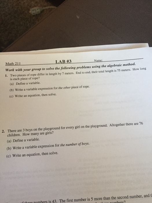 Solved Work with your group to solve the following problems | Chegg.com