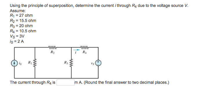 Solved Using the principle of superposition, determine the | Chegg.com