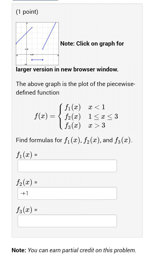 Solved (1 point) Note: click on graph for larger version in | Chegg.com