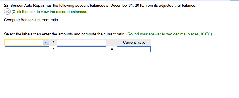 Solved Current Ratio Question | Chegg.com